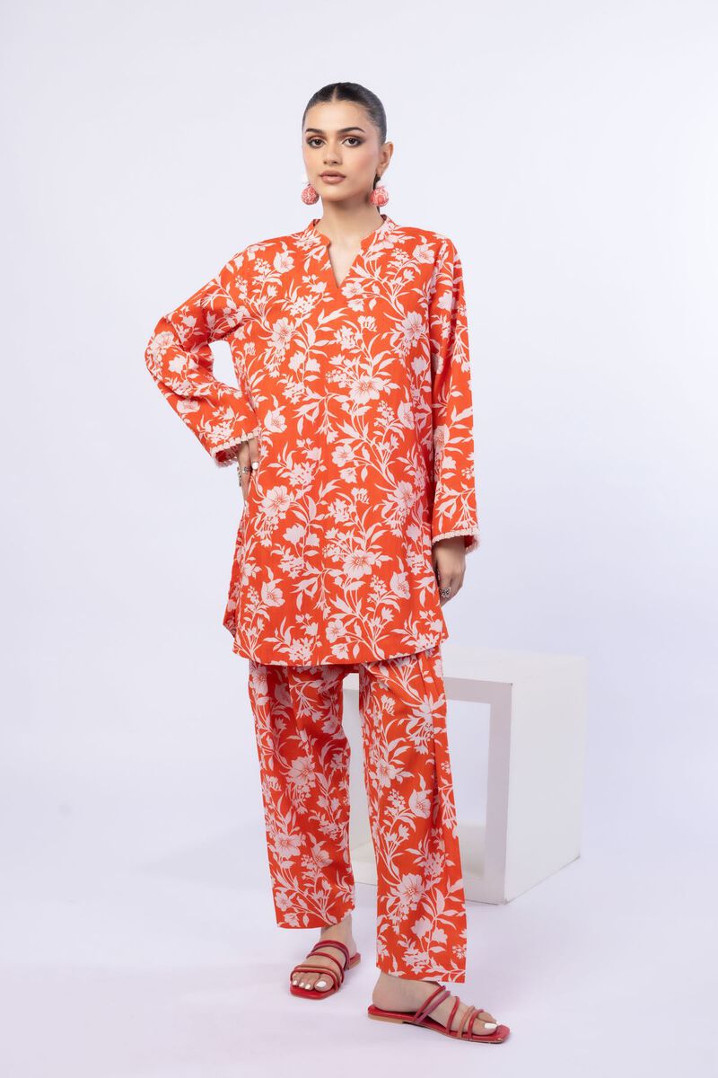 Buy Kurta | 25.00 USD | OTD4-EX24-02TA-VG_MULTI | Khaadi Global