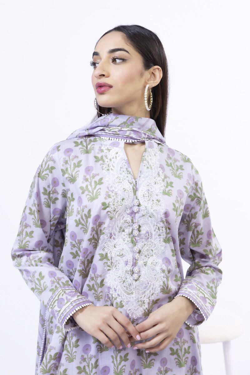 Buy Fabrics 3 Piece | 0.0 N/A | SS2213A-VG_MULTI | Khaadi Global