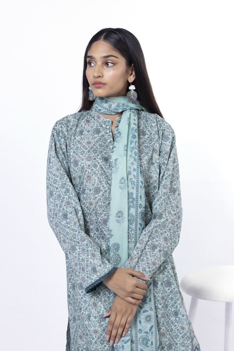 Buy Fabrics 3 Piece | 0.0 N/A | SS178A-VG_MULTI | Khaadi Global