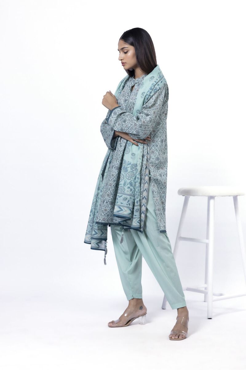 Buy Fabrics 3 Piece | 0.0 N/A | SS178A-VG_MULTI | Khaadi Global