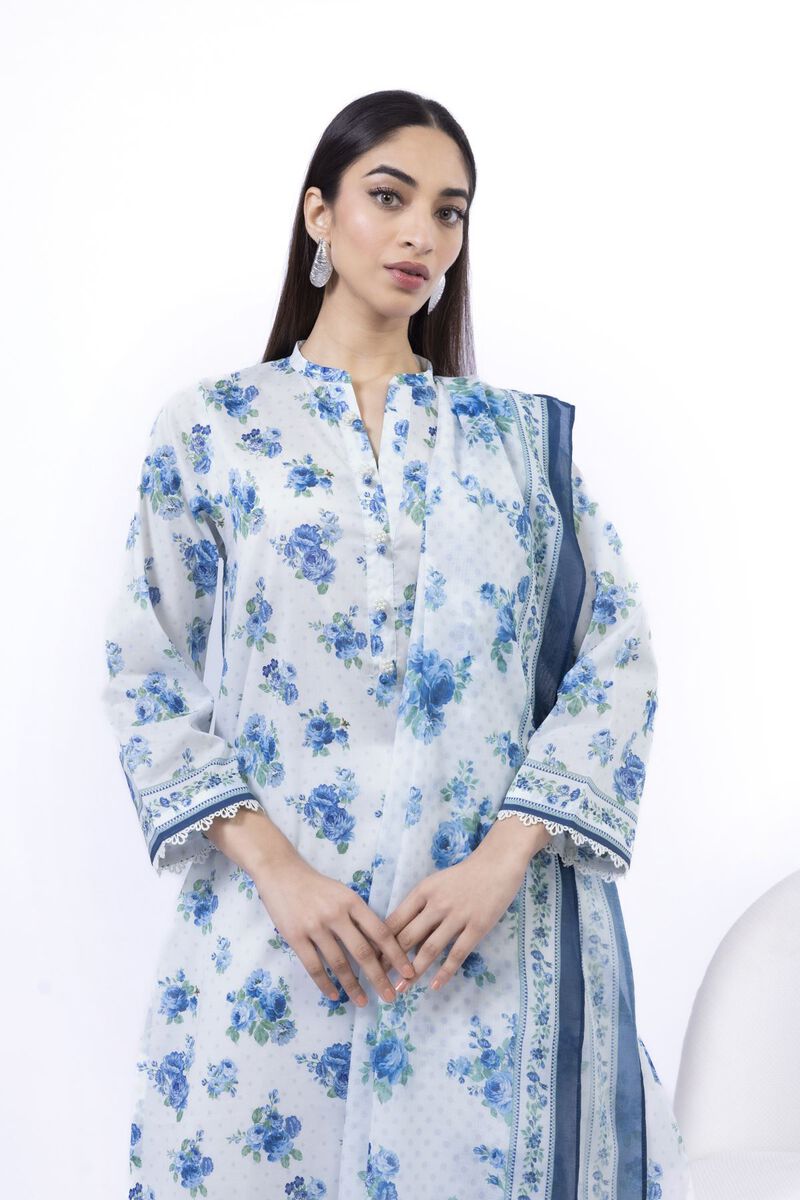 Buy Fabrics 3 Piece | 0.0 N/A | SS2231C-VG_MULTI | Khaadi Global